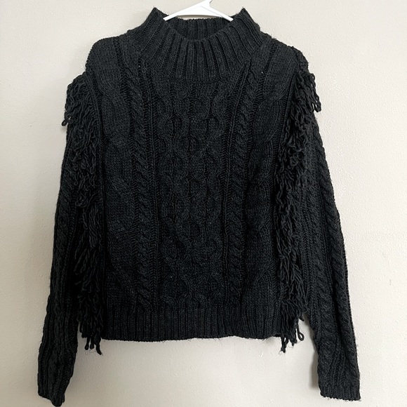 Universal Thread | Sweaters | Universal Thread Black Cable Knit Sweater ...